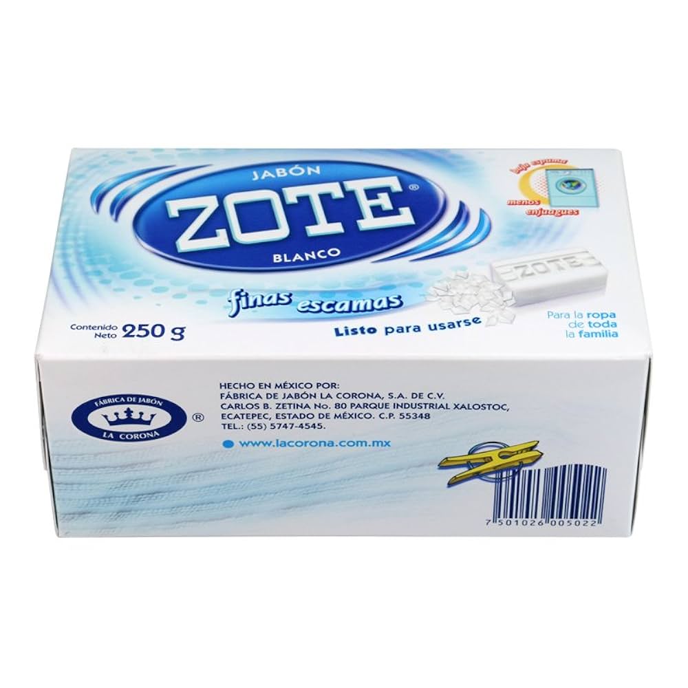 Jabón Zote Blanco en Escamas (250 g) – Ay, Caramba!